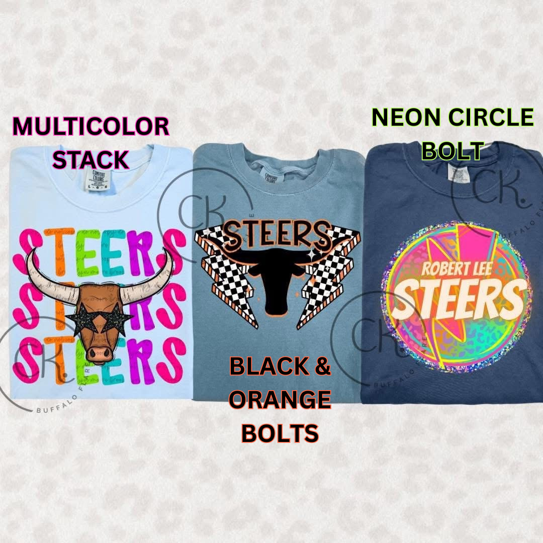 STEERS (multiple designs) – CKBUFFALOFLARE
